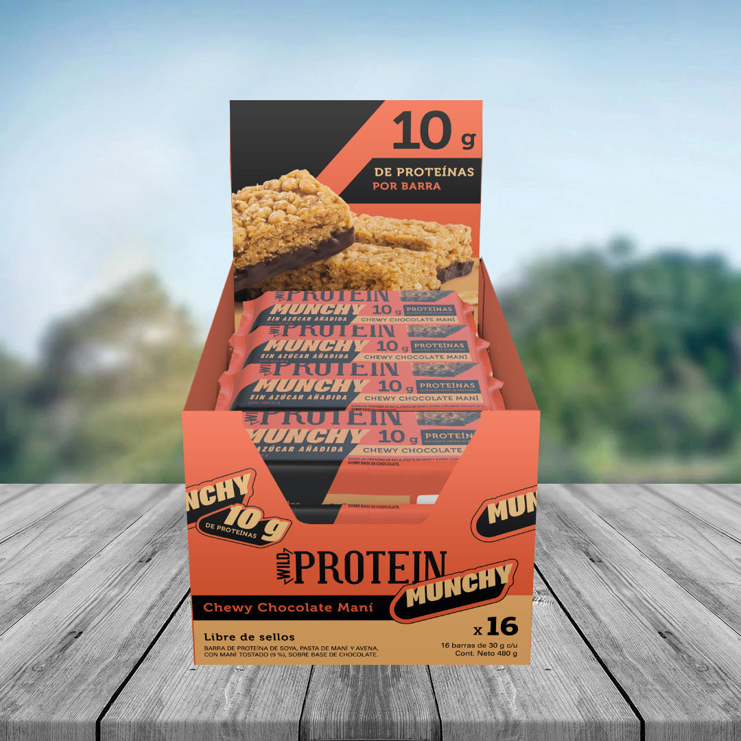 Barrita Munchy Chocolate Mani Wild Protein | Wild Foods