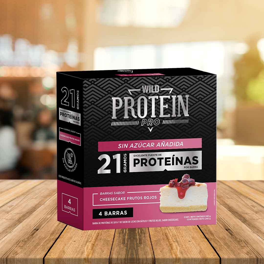 Barrita de Proteína Berries Cheesecake Wild Protein Pro | Wild Foods