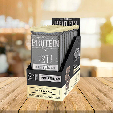 Barrita de Proteína Cookies & Cream Wild Protein Pro | Wild Foods