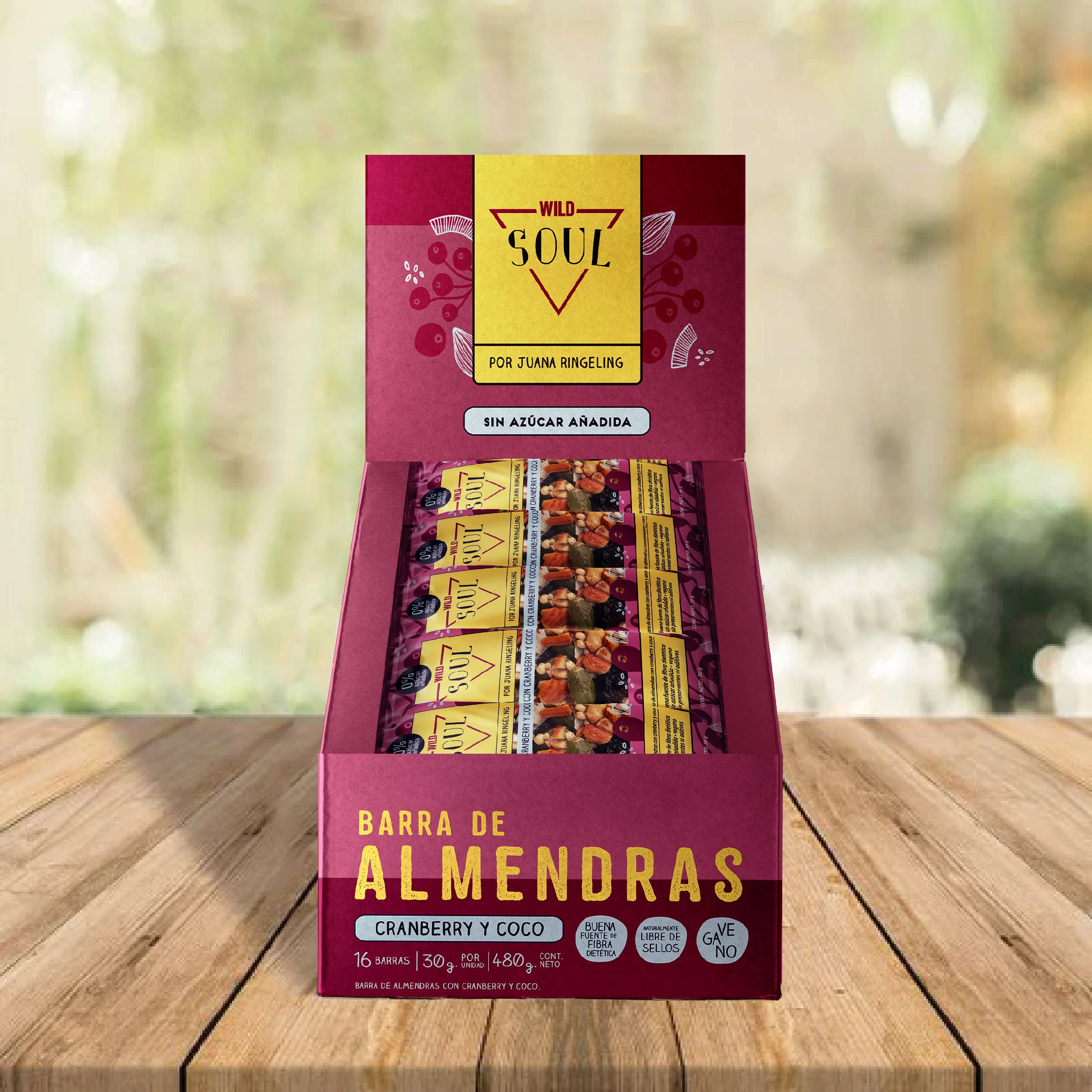 Barra Frutos Secos Cranberry Coco Wild Soul | Wild Foods