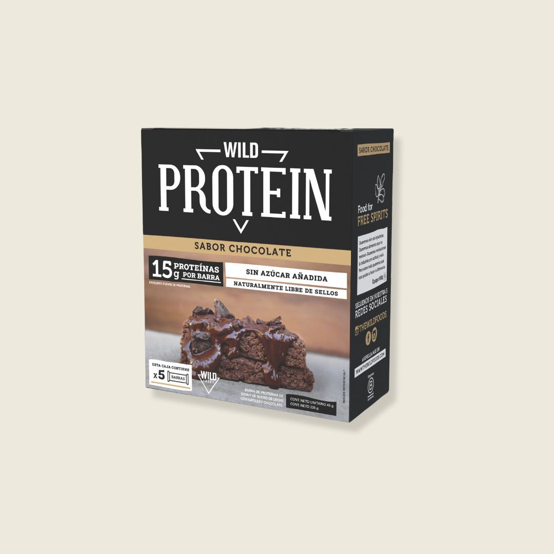 Barrita de Proteína sabor chocolate Wild Protein | Wild Foods