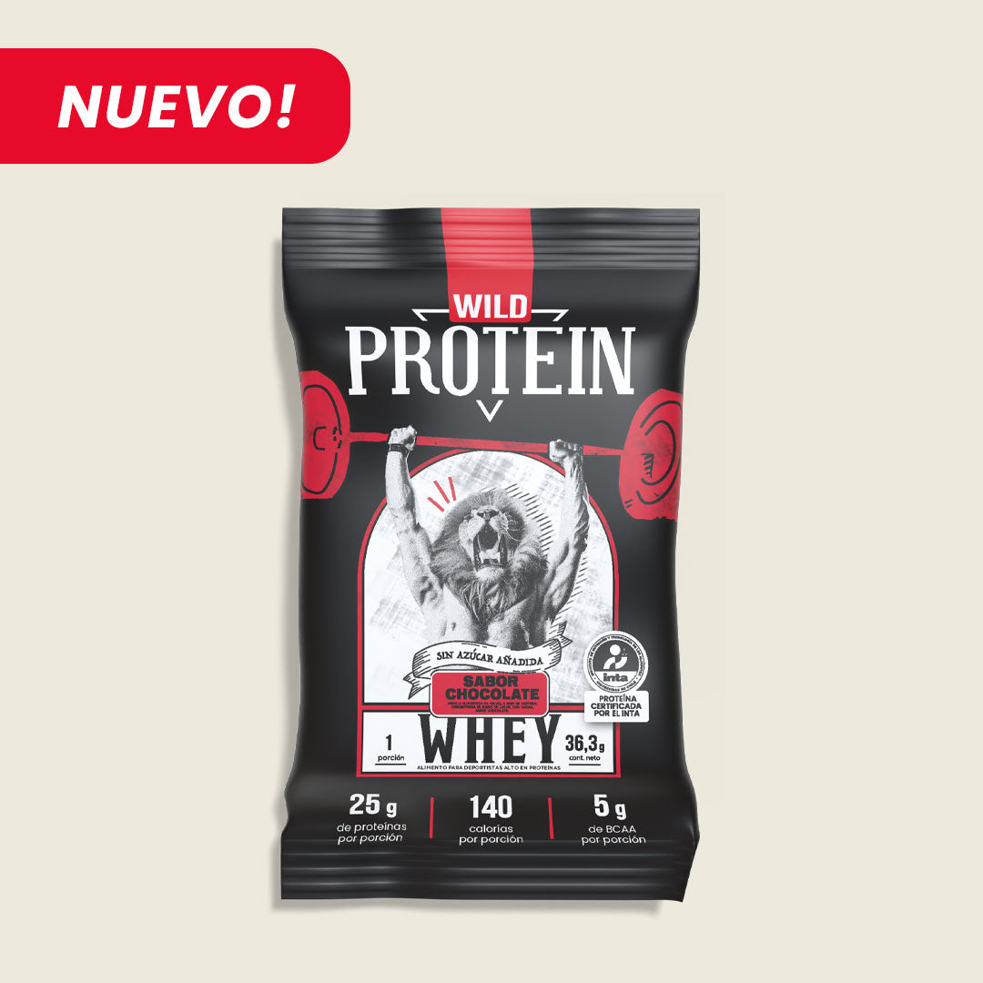 Sachet Wild Protein Whey Sabor Chocolate 36,3g – Wild Foods
