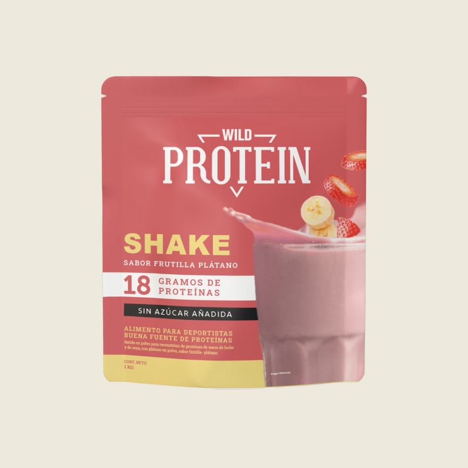 Shake proteico Frutilla Platano Wild Protein | Wild Foods