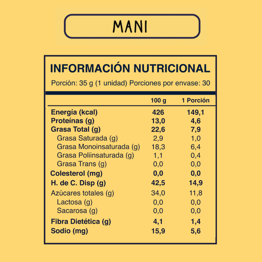 Barrita sabor Maní Soul Bar | Wild Foods